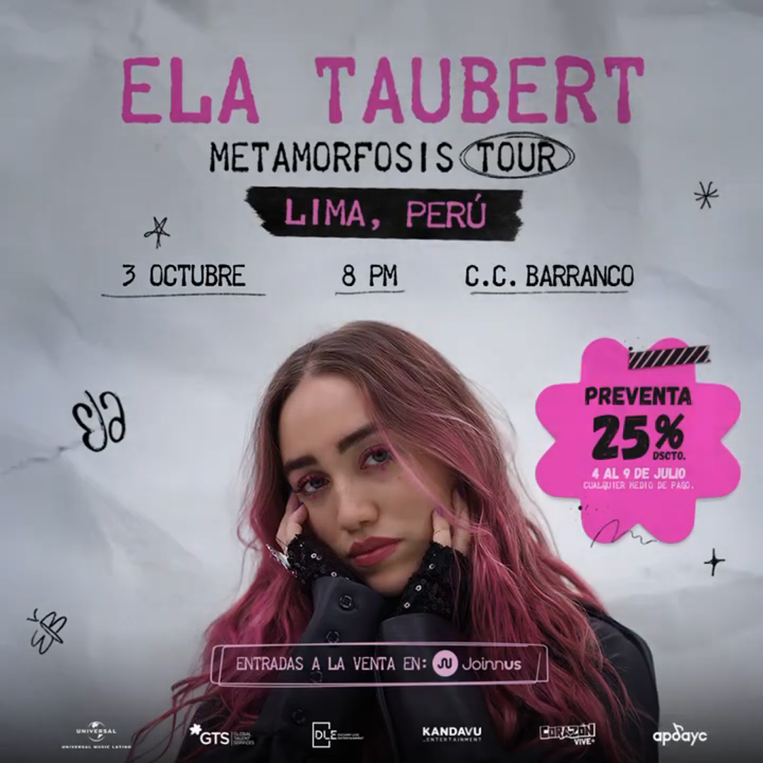 Ela Taubert en Lima 2024: La Nueva Sensación del Pop Latino | Full ...